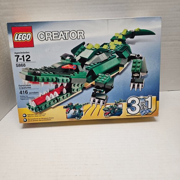 Lego | Toys | Lego Creator 5868 Ferocious Creatures 3 In Rare Alligator ...